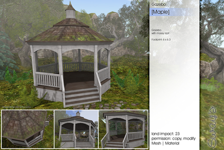 Second Life Marketplace - Sway's [Maple] Gazebo